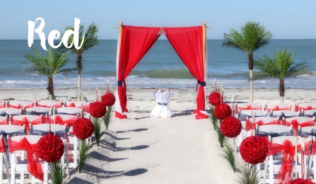 Florida beach wedding themes - Romantic Red - Suncoast WeddingsSuncoast ...